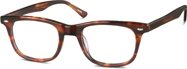 Zenni Square Full Rim Frame Glasses - Tortoiseshell