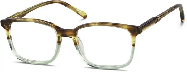 Zenni Square Full Rim Eyeglasses - Brown