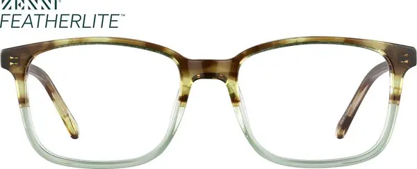 Zenni Square Full Rim Eyeglasses - Brown