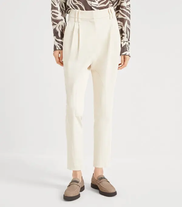 Brunello Cucinelli Stretch-twill Equestrian Trousers