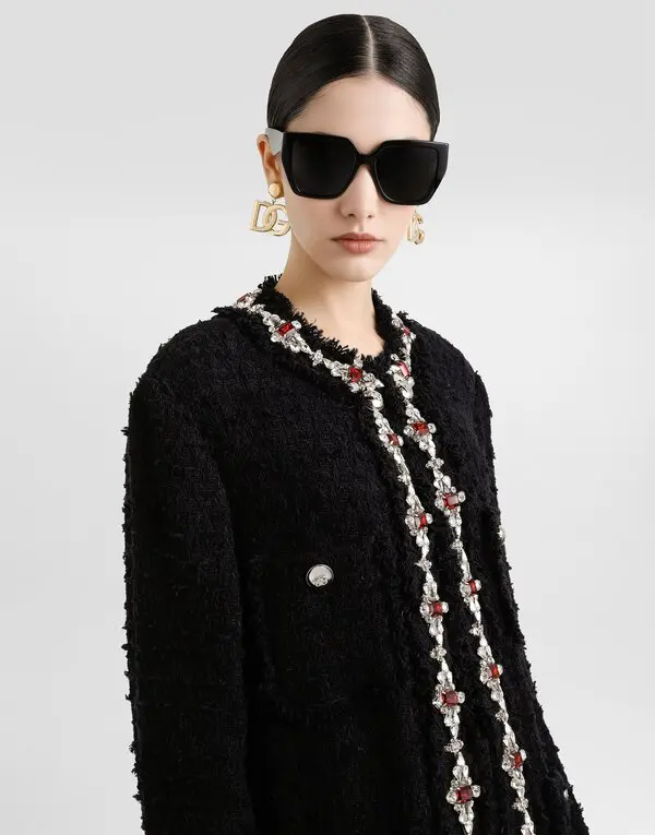 Dolce & Gabbana Wool Jacket With Embroidered Trim