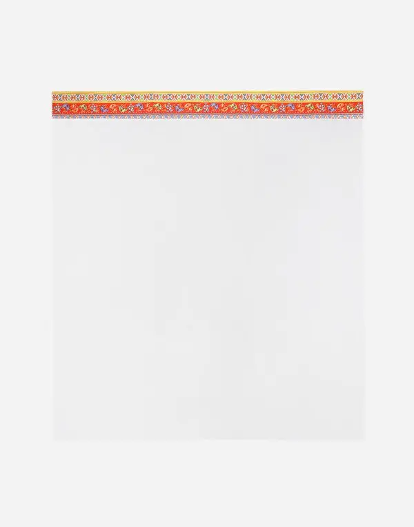 Dolce & Gabbana Cotton Sateen Flat Sheet - Multicolor