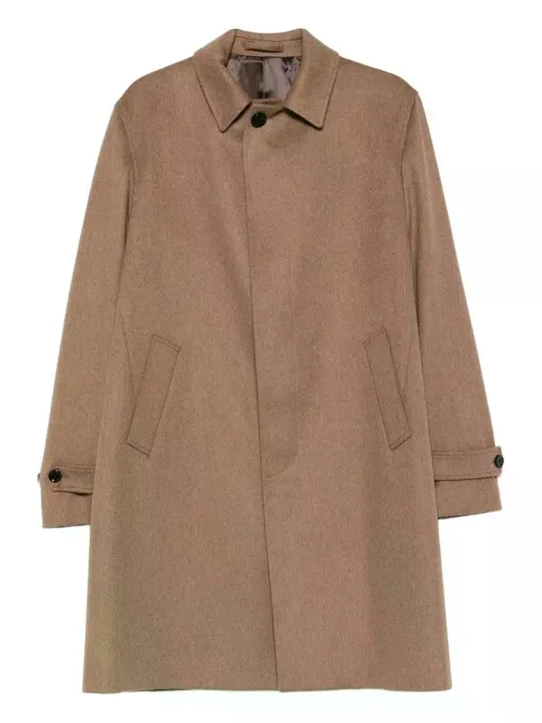 LARDINI Single-breasted Virgin Wool Coat