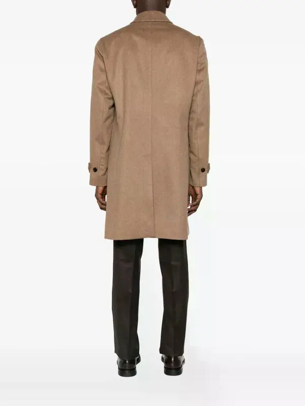 LARDINI Single-breasted Virgin Wool Coat