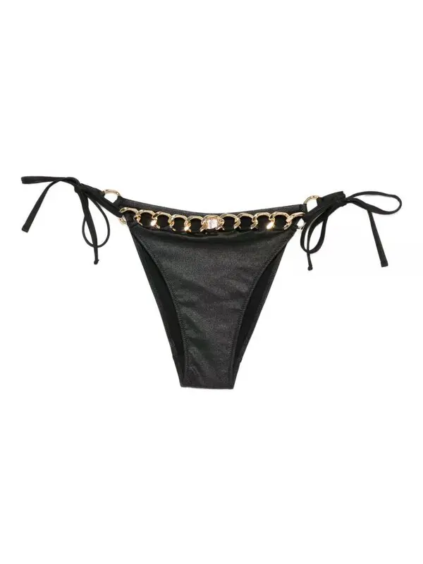 Agent Provocateur Chain-embellished Bikini Bottom - Black