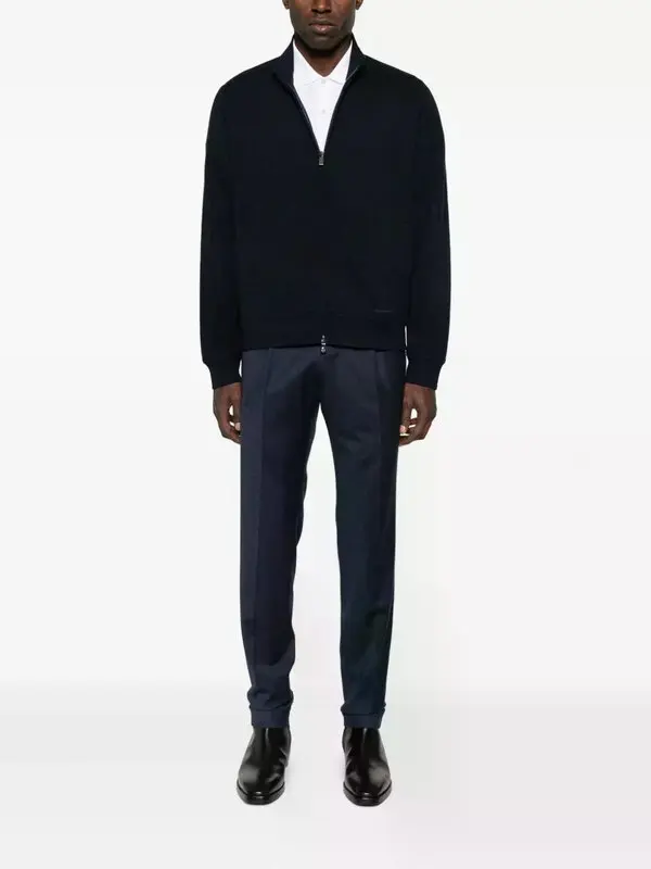 Corneliani Zip-front Knitted Cardigan