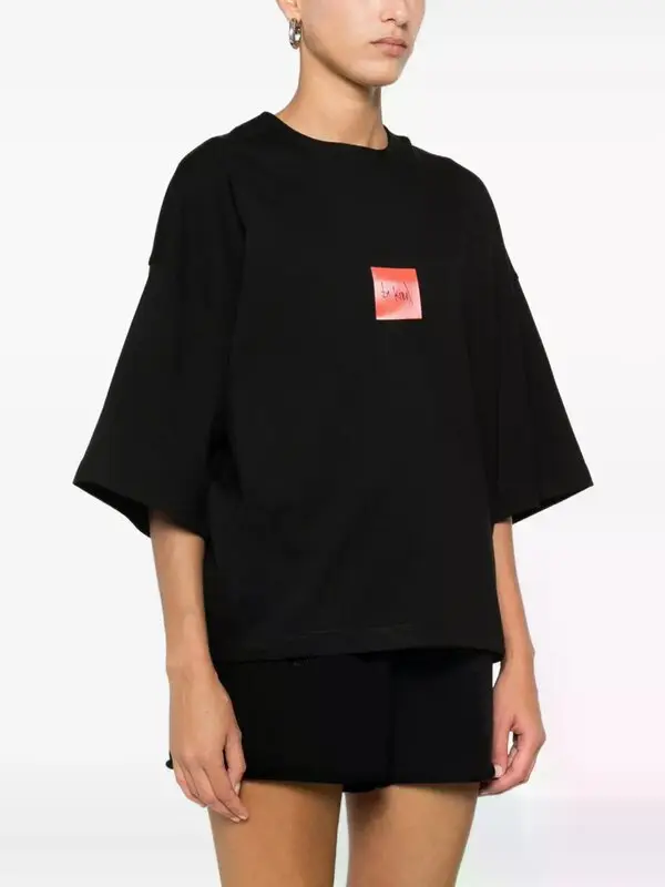 HAMZA Box Logo Cropped T-shirt