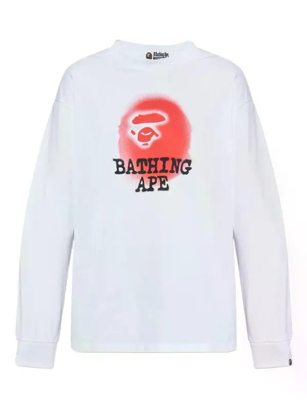A BATHING APE Spray-print Long-sleeve Sweatshirt