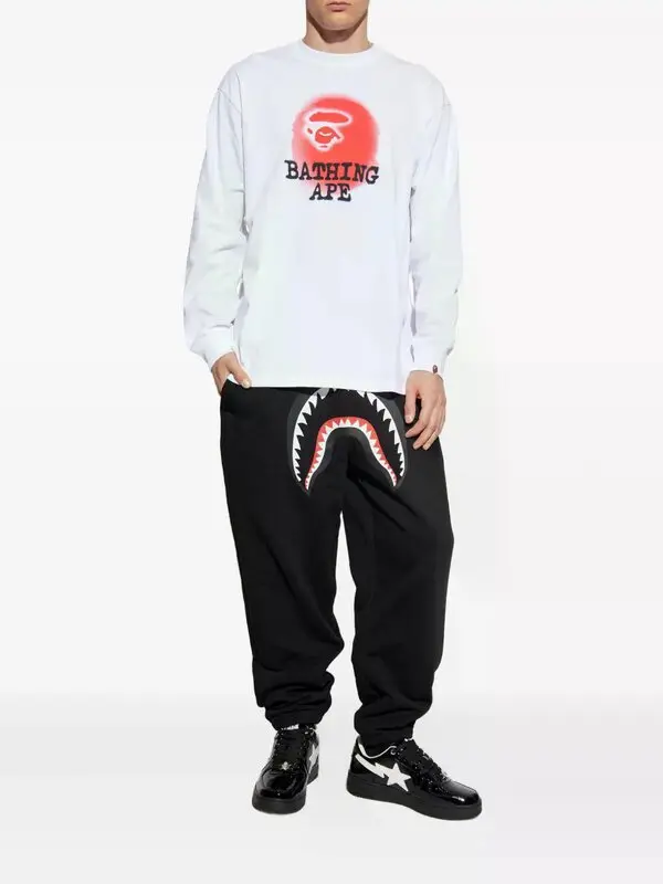 A BATHING APE Spray-print Long-sleeve Sweatshirt