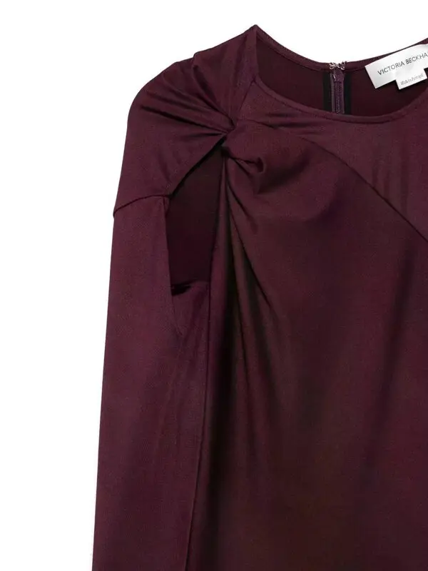 Victoria Beckham Twist-detail Cut-out Top - Red