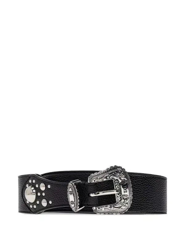 Dsquared2 Studded Leather Belt - Black