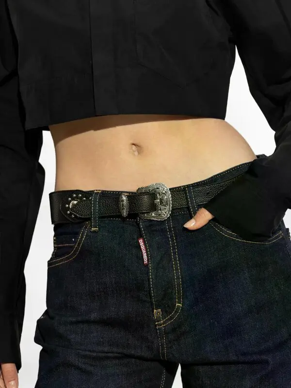 Dsquared2 Studded Leather Belt