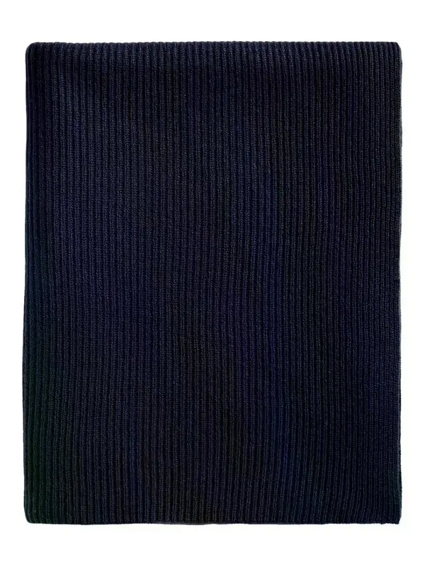Eric Bompard Ribbed Cashmere Scarf - Blue