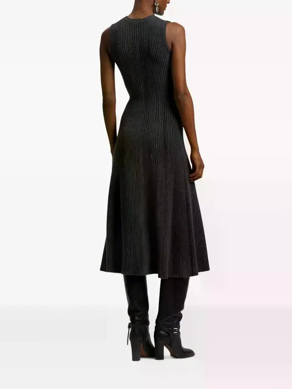 Ralph Lauren Ribbed Sleeveless Midi Dress