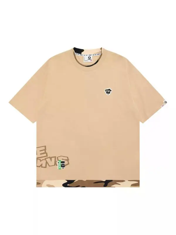 AAPE BY *A BATHING APE® Camouflage-panel T-shirt