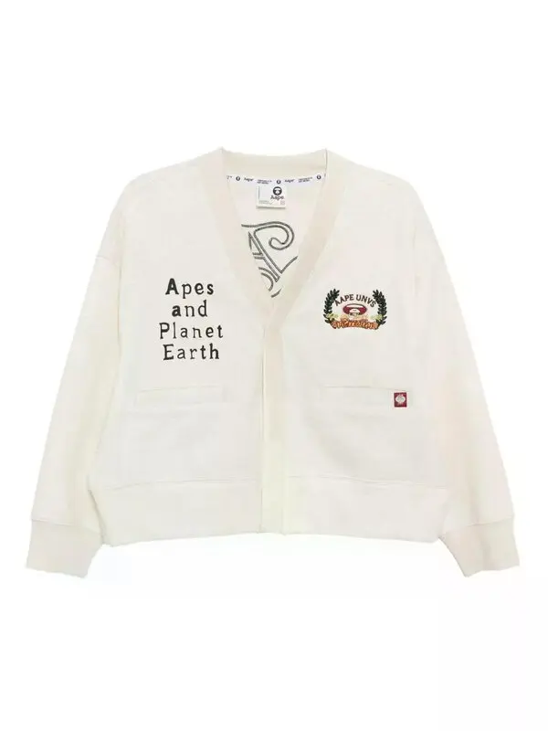 A BATHING APE Aape * Logo-embroidered Cardigan