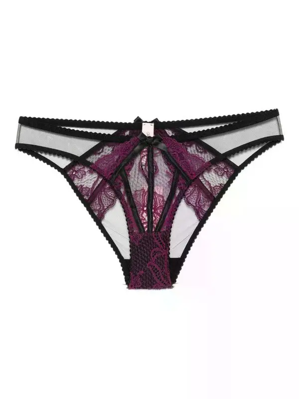 Agent Provocateur Rozlyn Lace-paneled Briefs - Black