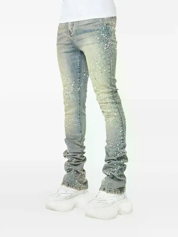 GUAPI Pearl-embellished Jeans