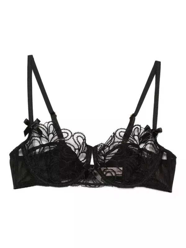 Agent Provocateur Nelle Floral-lace Bra - Black