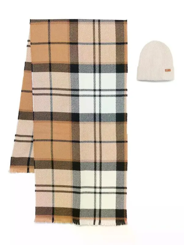 Barbour Check-print Scarf - Brown
