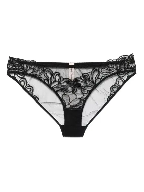 Agent Provocateur Nelle Floral-lace Briefs - Black