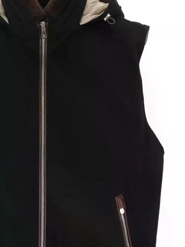 Brunello Cucinelli Hooded Wool Gilet