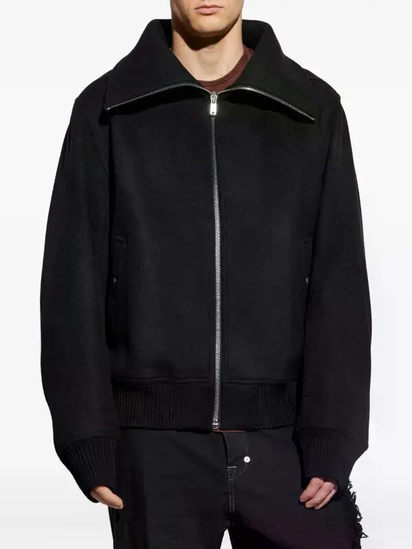 Rick Owens High-neck Wool Jacket