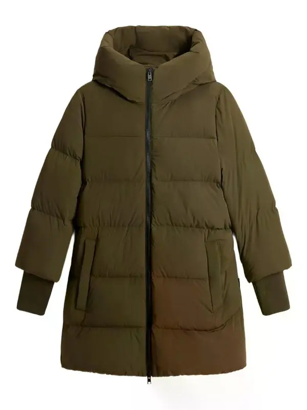 Woolrich Hooded Quilted Coat