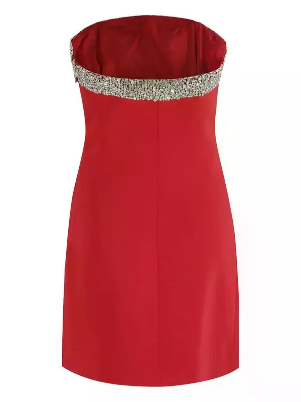 Amen Rhinestone-embellished Strapless Mini Dress