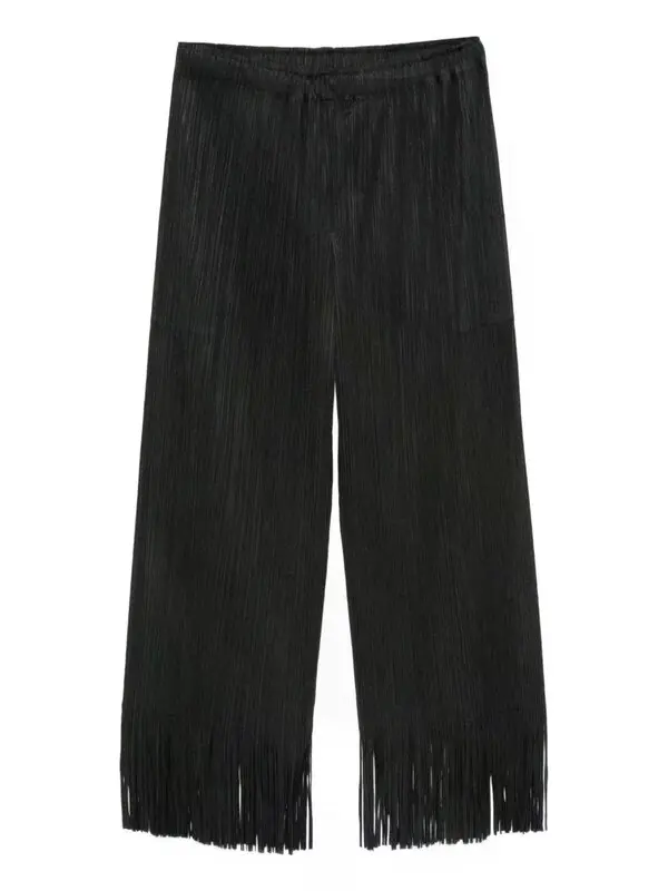 Issey Miyake Pleated Fringe Trousers