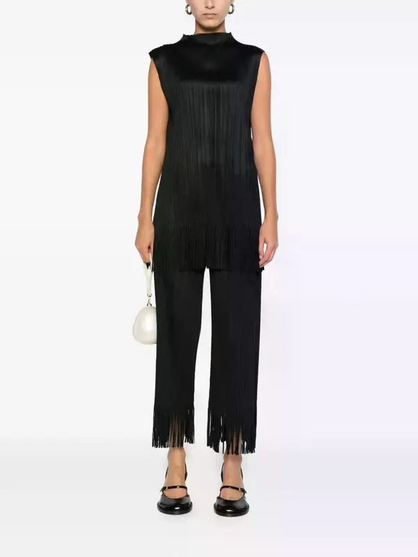Issey Miyake Pleated Fringe Trousers