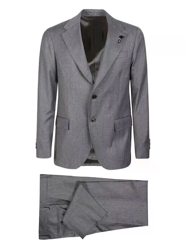 LARDINI Buttoned Wool Suit