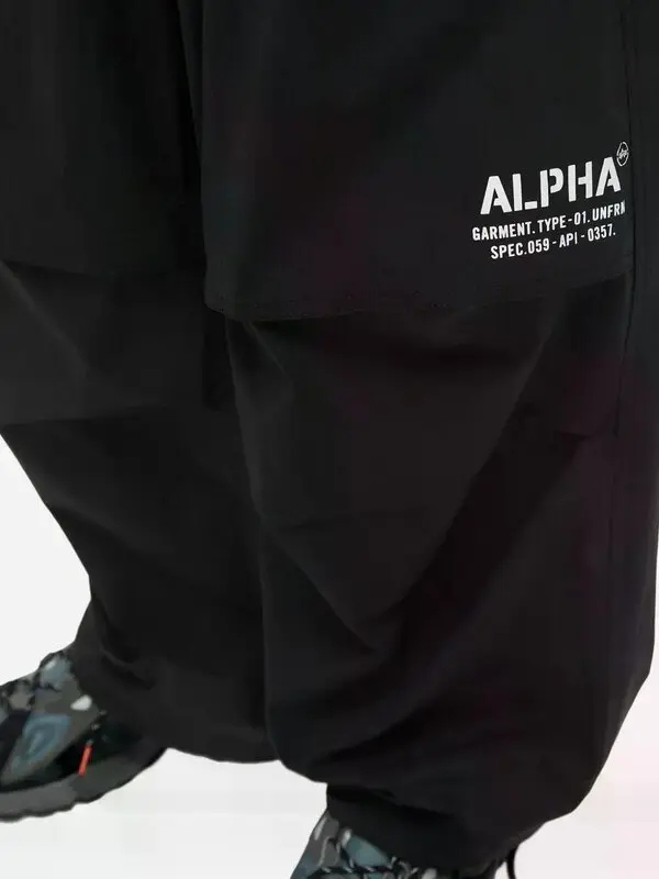 Alpha Industries Layered Drawstring Trousers - Black