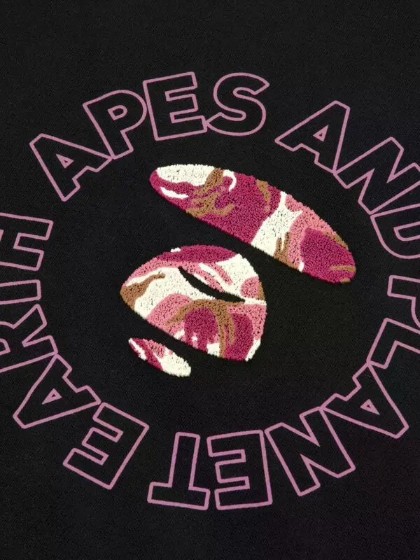 A BATHING APE Camouflage-embroidered Sweatshirt