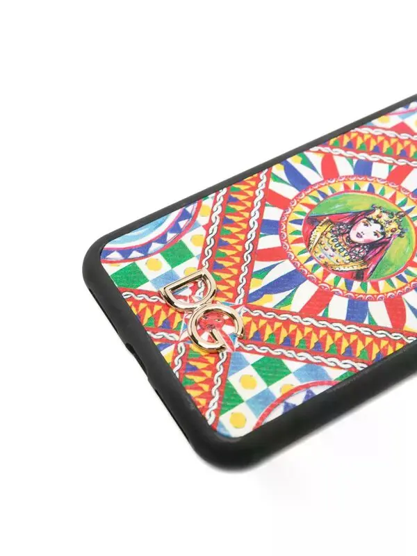 Dolce & Gabbana Dg-logo Patterned Phone Case