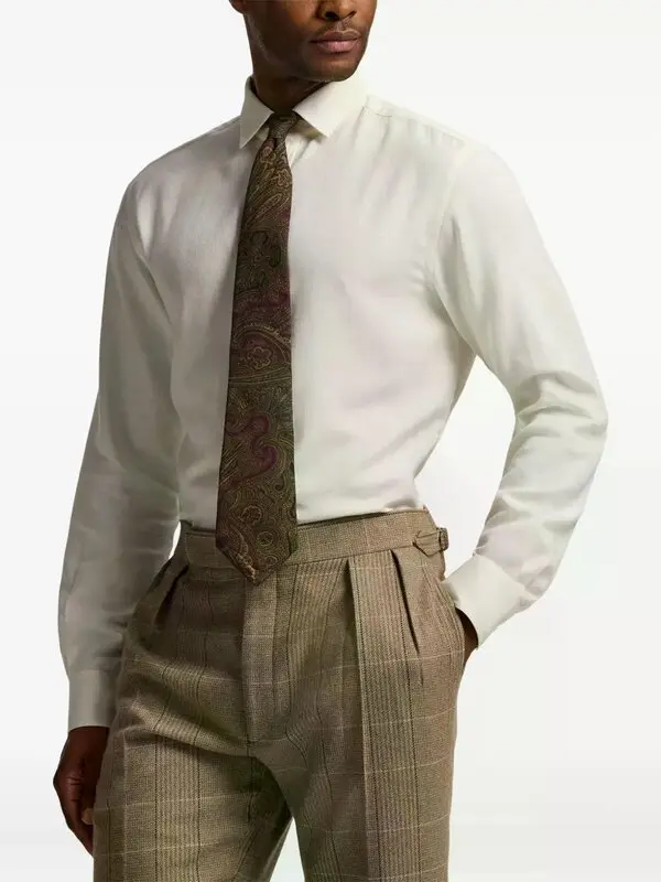 Ralph Lauren Purple Label Flannel Shirt - Neutrals