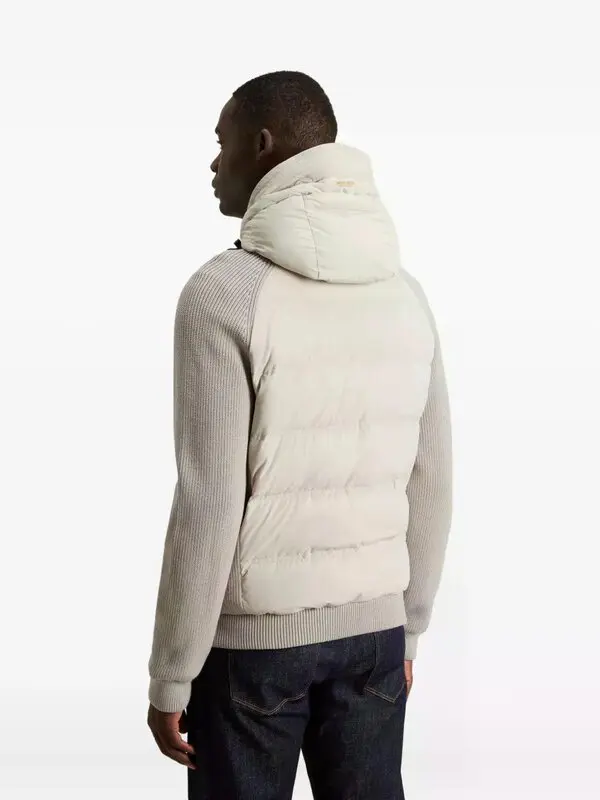 Woolrich Quilted Knitted-panel Coat