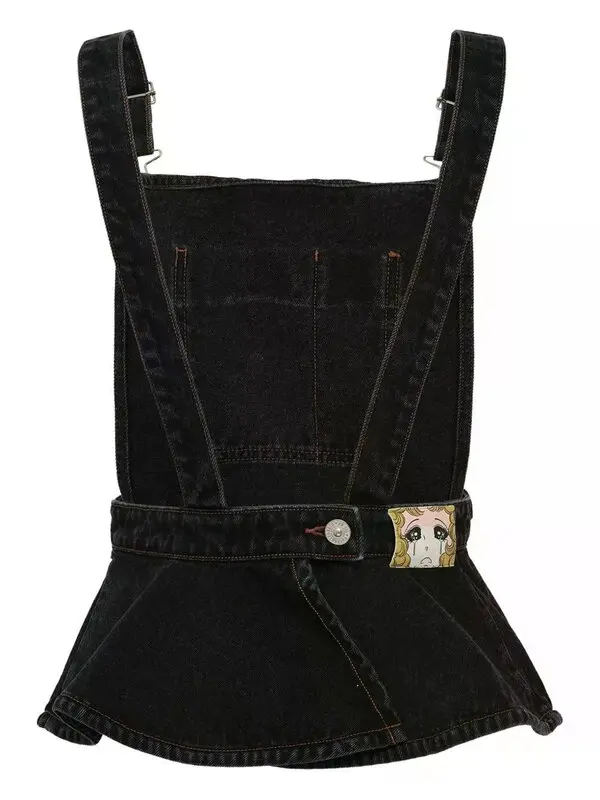 PUSHBUTTON Flared Denim Overall