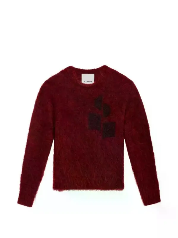 MARANT Mirello Embroidered Jumper - Red