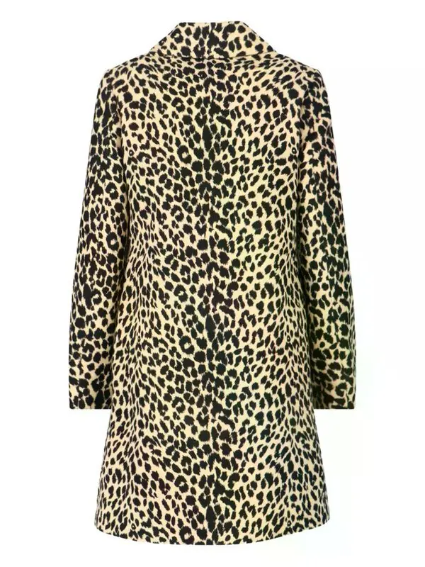 Aspesi Leopard Print Double-breasted Coat