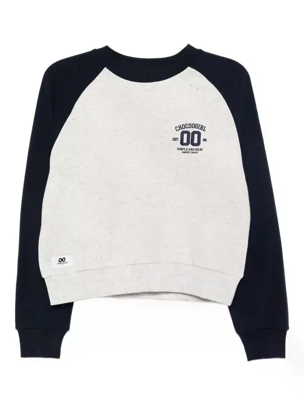 CHOCOOLATE Logo-embroidered Sweatshirt - Grey