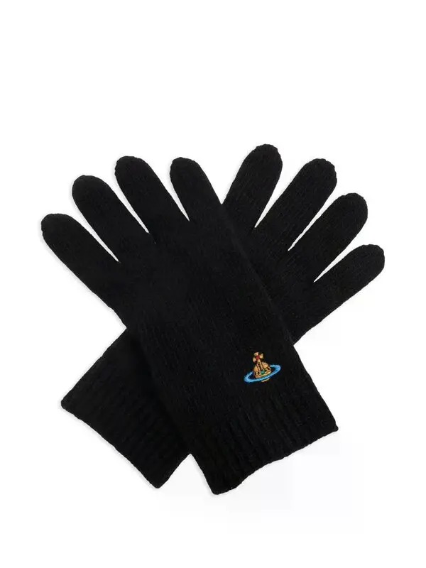 VIVIENNE WESTWOOD Cashmere Gloves - Black