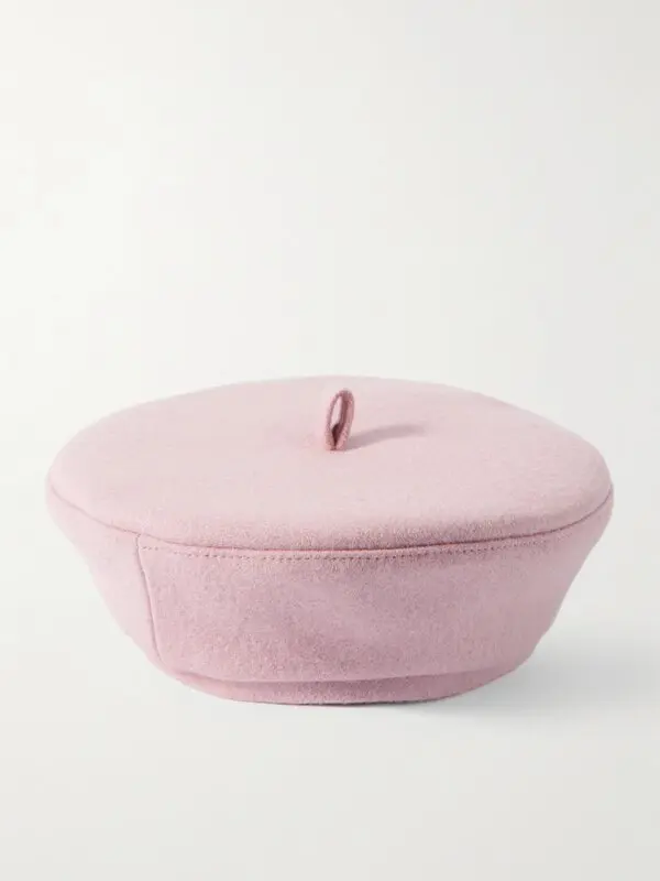 Ruslan Baginskiy Wool-blend Beret - Pink
