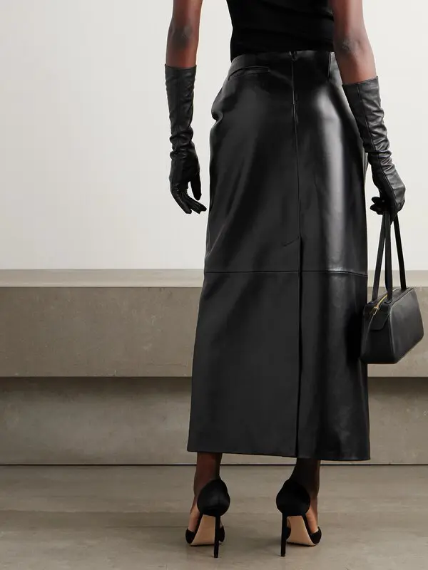 Magda Butrym Leather Maxi Skirt
