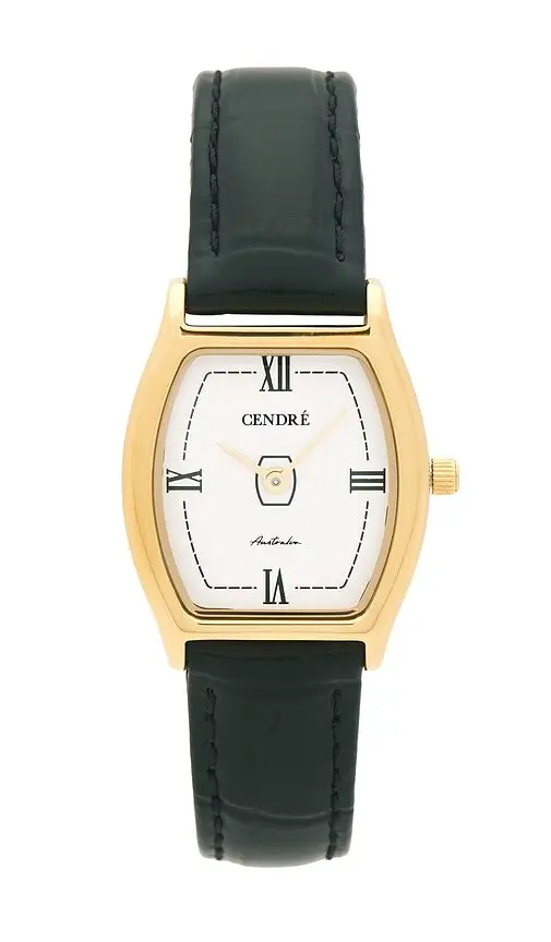 CENDRE London Watch - White & Black Croc