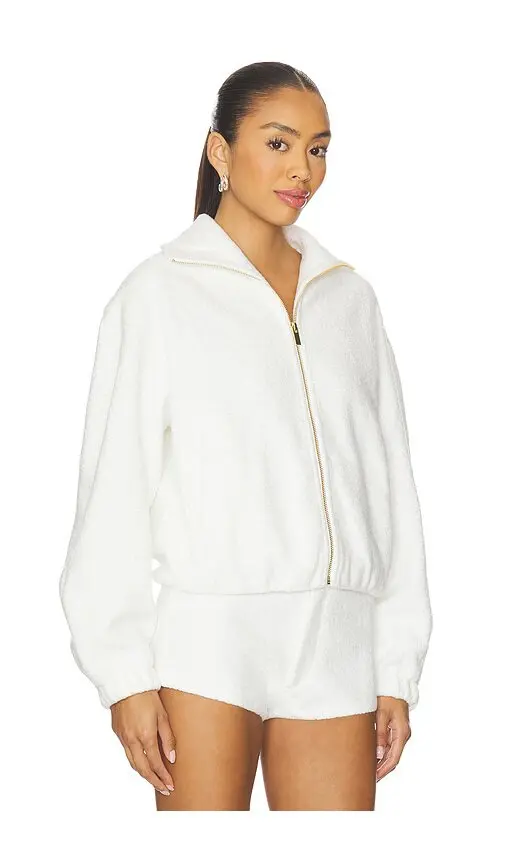 Amanda Uprichard Como Bomber Jacket - Ivory