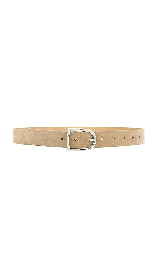 BLACK SUEDE STUDIO Frame Belt - Sand Suede