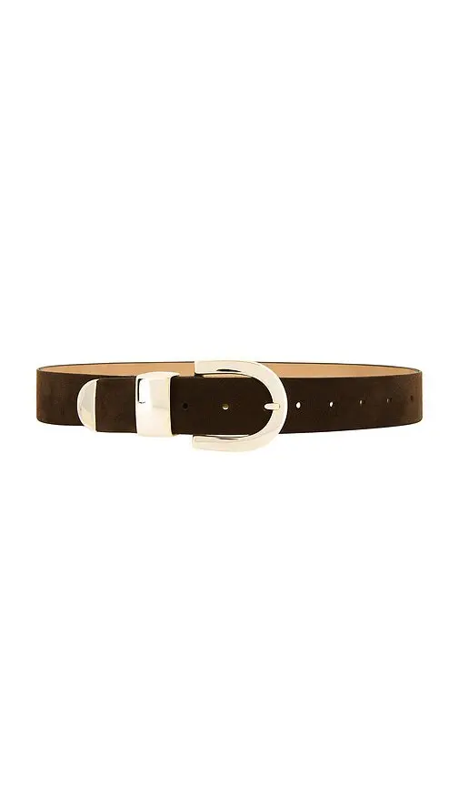 BLACK SUEDE STUDIO Mena Belt - Brown Suede