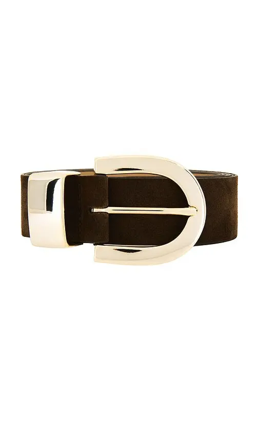 BLACK SUEDE STUDIO Mena Belt - Brown Suede