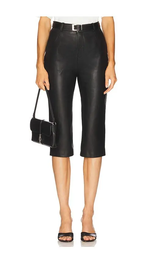 LAMARQUE Chiara Cropped Leather Pant
